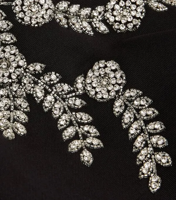 Sandro Embellished Cotton Sweatshirt