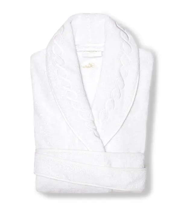 PRATESI Cotton Treccia Bathrobe - White