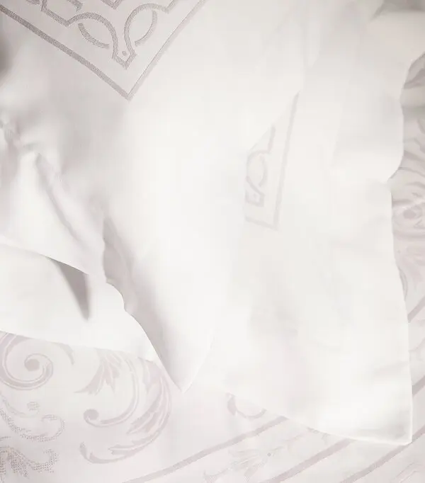 CELSO DE LEMOS Versailles Super King Duvet Cover - White