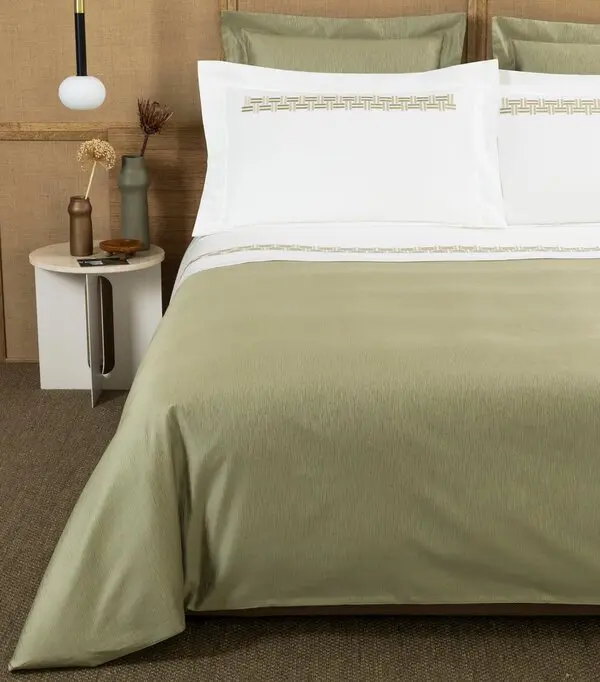 Frette Rays Super King Duvet Cover - Green