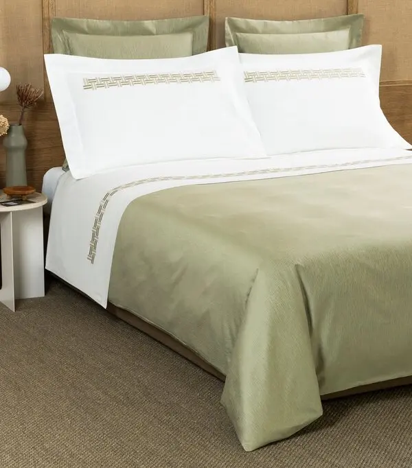 Frette Rays Super King Duvet Cover - Green