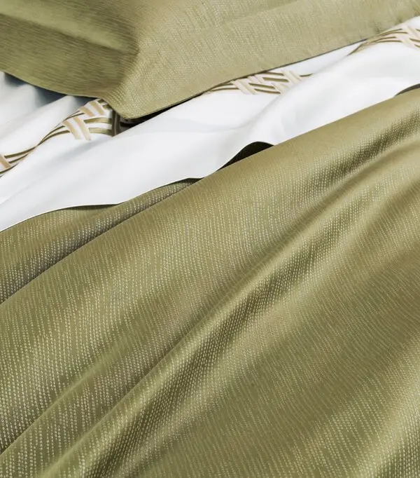 Frette Rays Super King Duvet Cover - Green