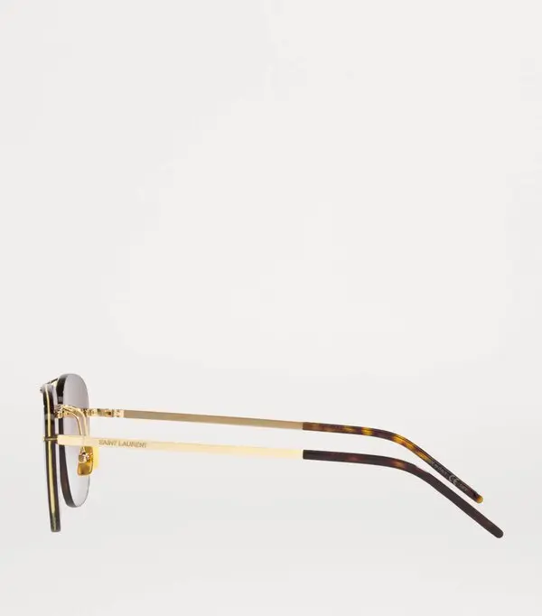 Saint Laurent Metal Sunglasses - Gold