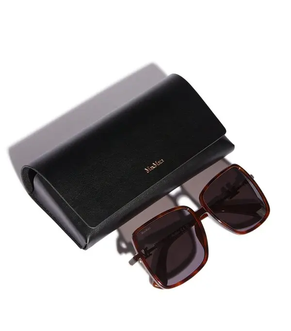 Max Mara Oversized Square Sunglasses - Brown | Editorialist display picture 1