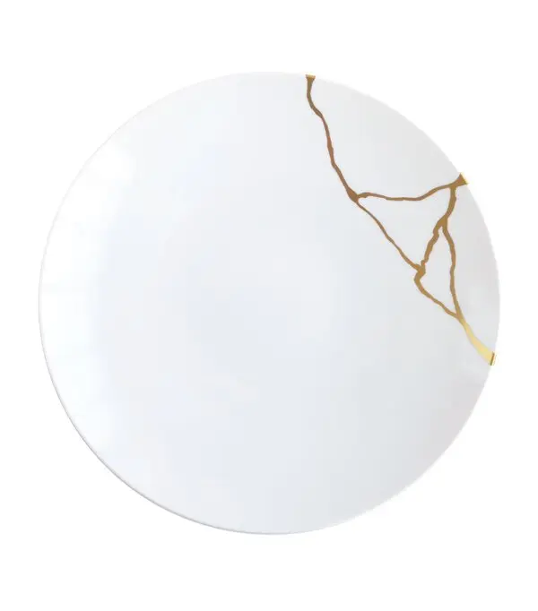 Bernardaud Kintsugi Coupe Dinner Plate - Gold