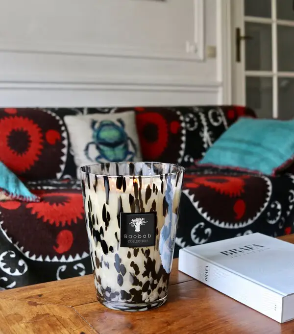 BAOBAB COLLECTION Pearls Candle - Black