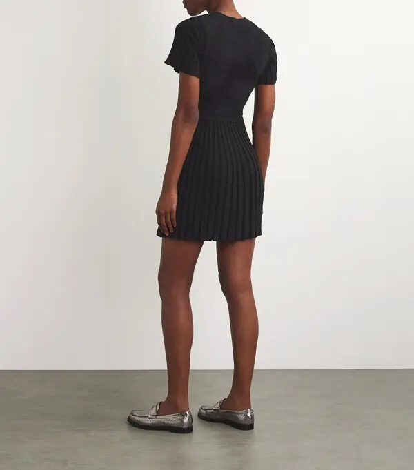 Sandro Velvet-effect Mini Dress
