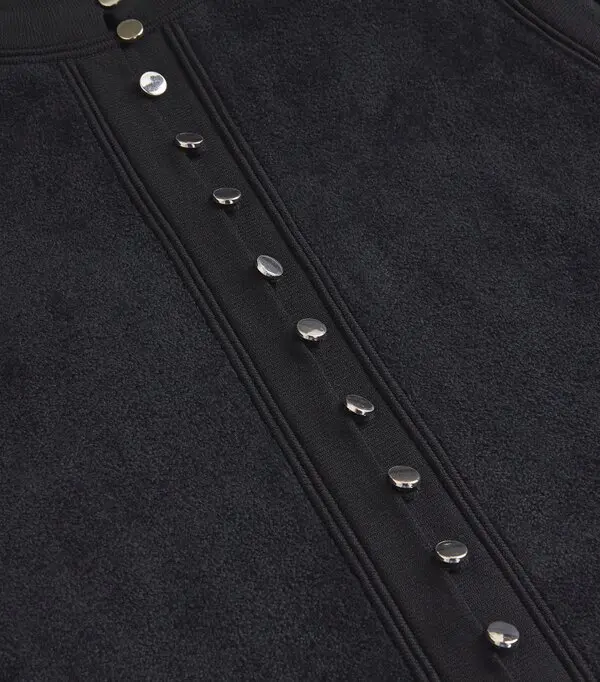 Sandro Velvet-effect Mini Dress