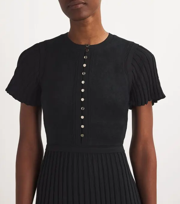 Sandro Velvet-effect Mini Dress