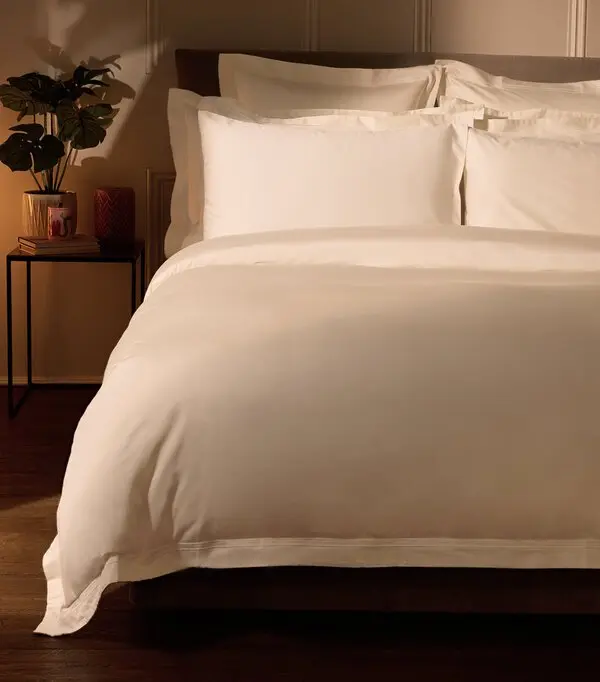 Harrods Brompton Ii Super King Flat Sheet - Ivory