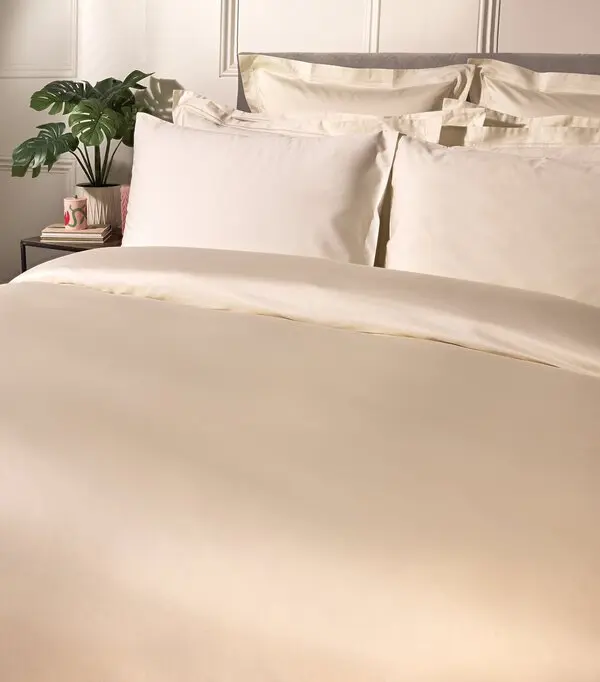 Harrods Brompton Ii Super King Flat Sheet - Ivory