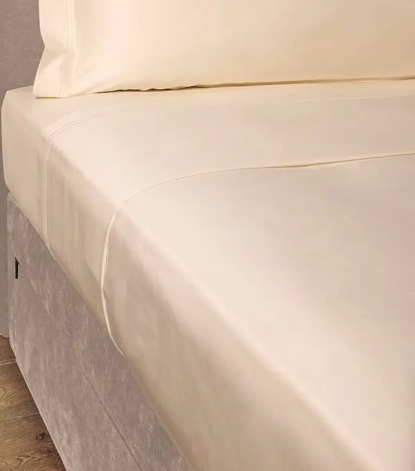 Harrods Brompton Ii Super King Flat Sheet - Ivory