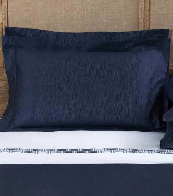 Frette Rays Oxford Sham Pillowcase - Blue
