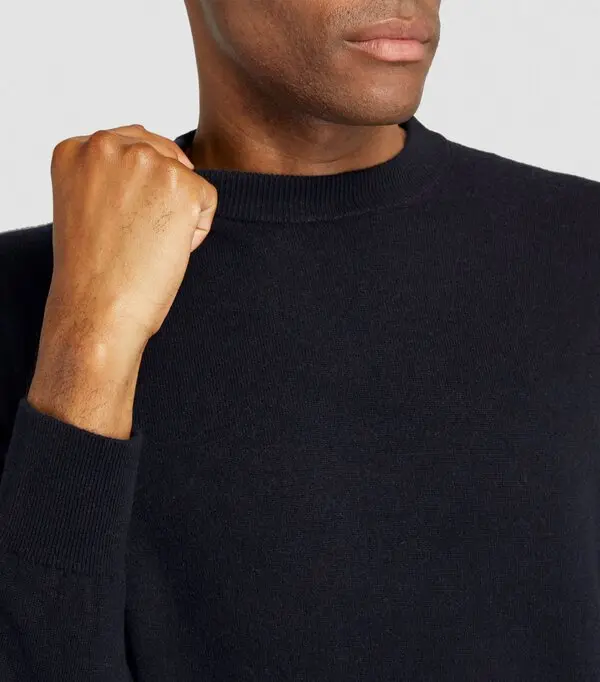 Sandro Cashmere Crew Neck Sweater - Blue