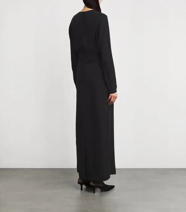 TOTEME Slouch-waist Maxi Dress - Black