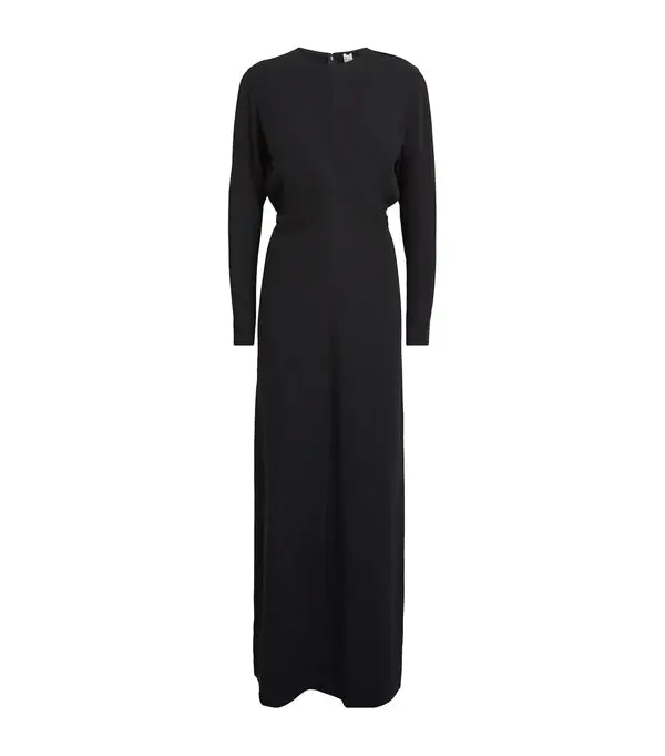 TOTEME Slouch-waist Maxi Dress - Black