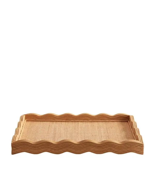 SOHO HOME Large Rattan Pangbourne Tray - Neutral