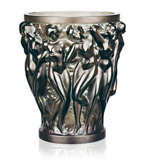 Lalique Bacchantes Bronze Vase - Metallic