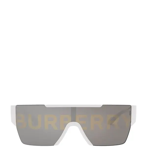 Burberry Rectangular Logo Sunglasses - White