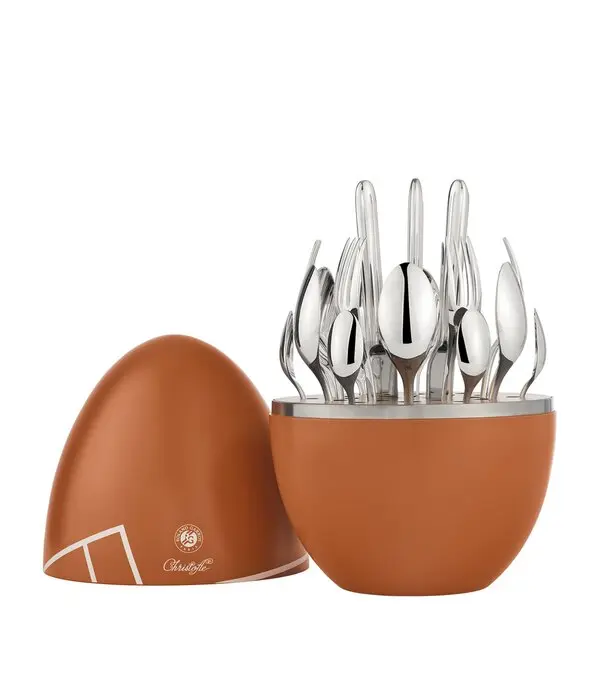 christofle - X Roland-Garros Mood Silver 24-Piece Canteen