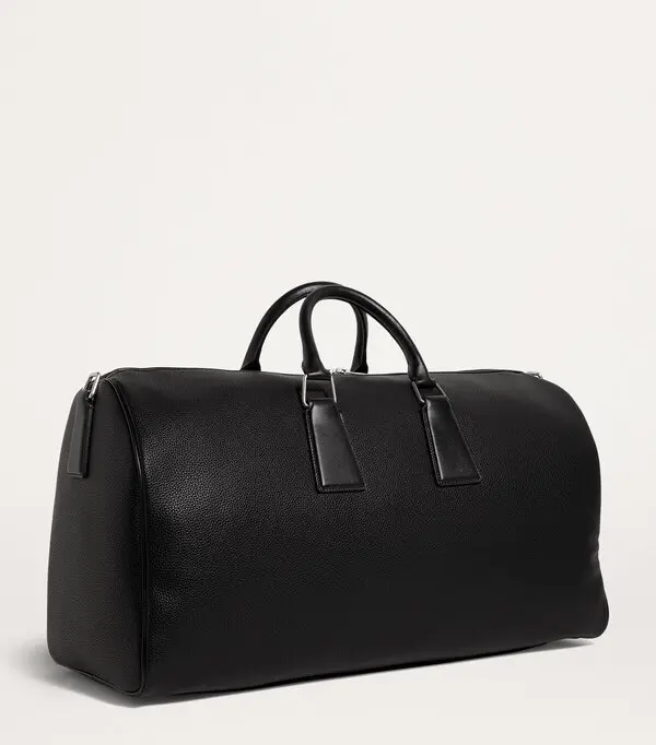 Sandro Coated Canvas Weekend Bag - Black