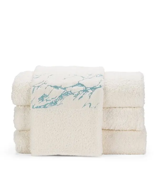 ABYSS & HABIDECOR Egyptian Cotton Alpi Guest Towel - Blue