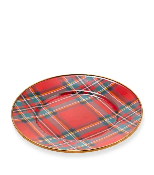 MACKENZIE-CHILDS Tartastic Dessert Plate - Red