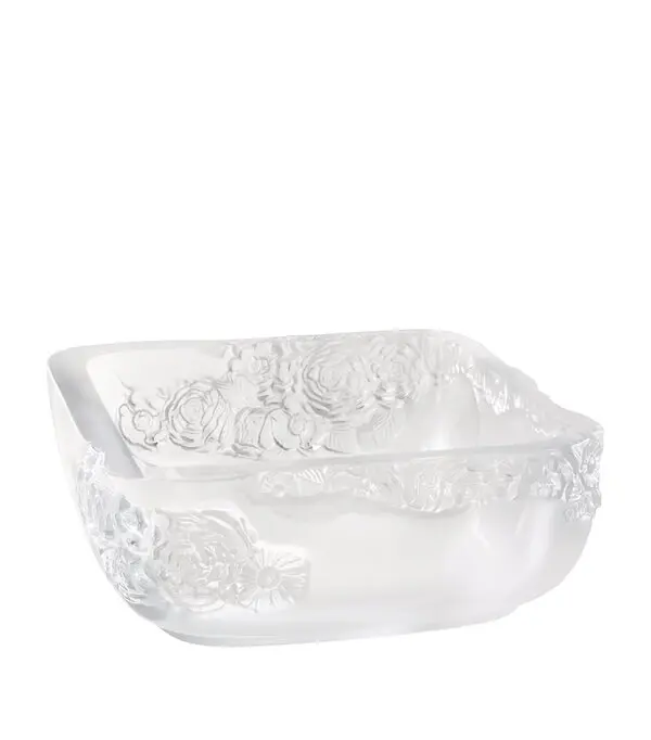 Lalique Peonies Bowl - Clear