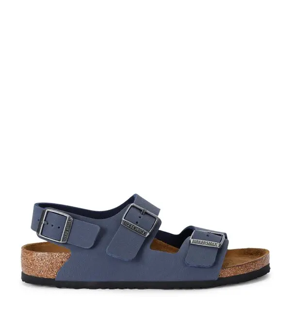 Birkenstock Birko-Flor Buckled Arizona Sandals - Navy  display picture 1