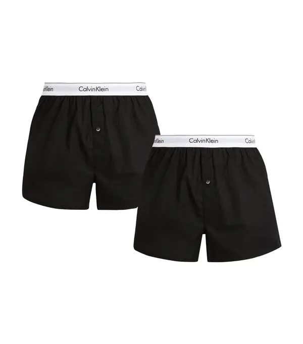 Calvin Klein Modern Cotton Boxer Shorts - Black