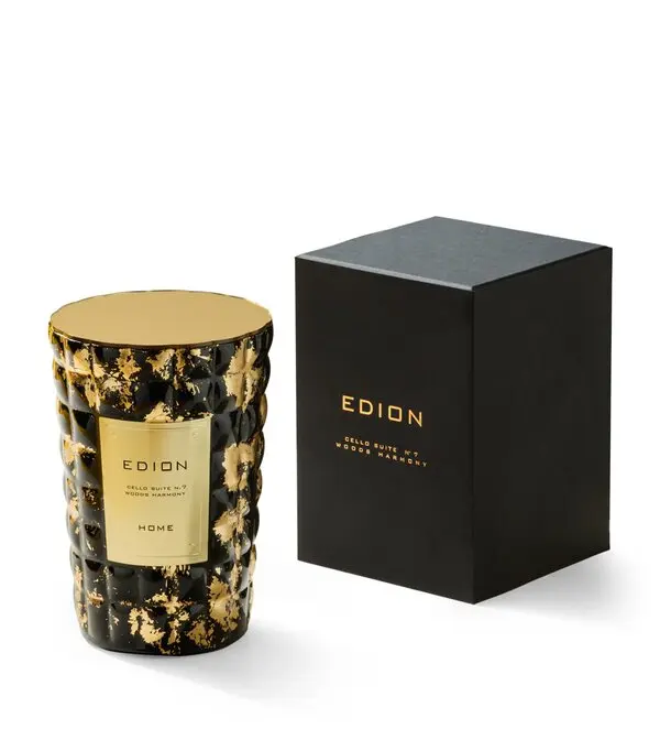 EDION Cello Suite No.7 Wood Harmony Candle - Gold
