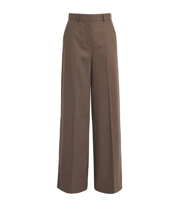 JOSEPH Wool Flannel Alana Wide-leg Trousers