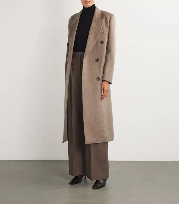 JOSEPH Wool Flannel Alana Wide-leg Trousers