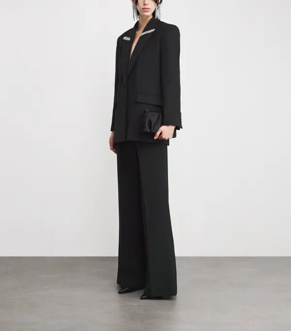 Sandro High-rise Wide-leg Trousers