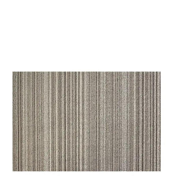 CHILEWICH Skinny Stripe Shag Doormat - Neutral