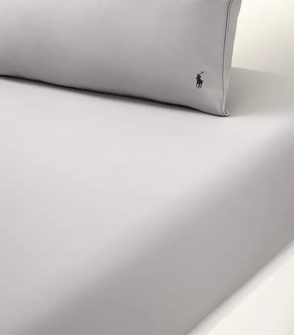 Ralph Lauren Player King Fitted Sheet - Grey