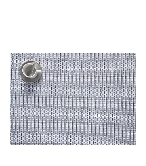 CHILEWICH Thatch Rectangular Placemat Pebble - Blue