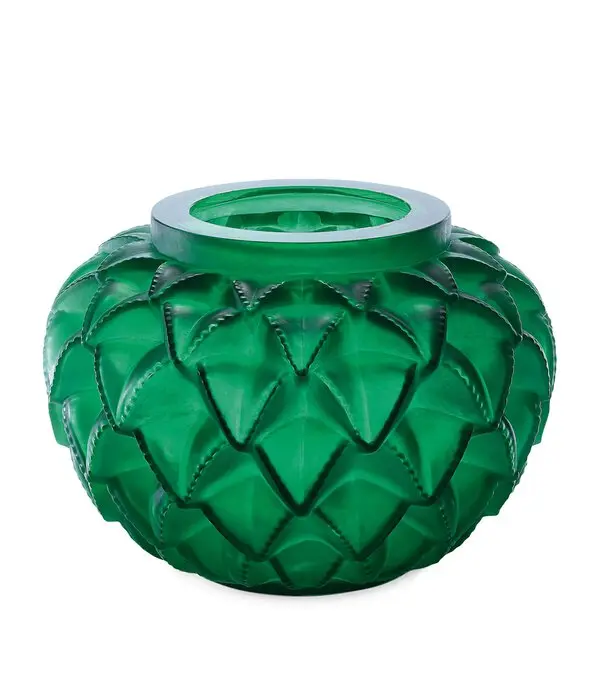 Lalique Languedoc Vase - Green
