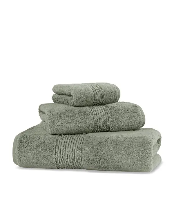 HAMAM Organic Cotton Galata Bath Towel - Green