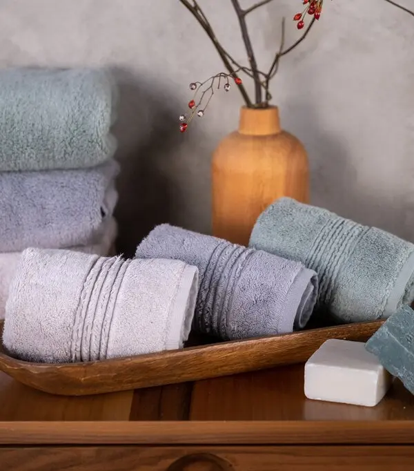 HAMAM Organic Cotton Galata Bath Towel - Grey