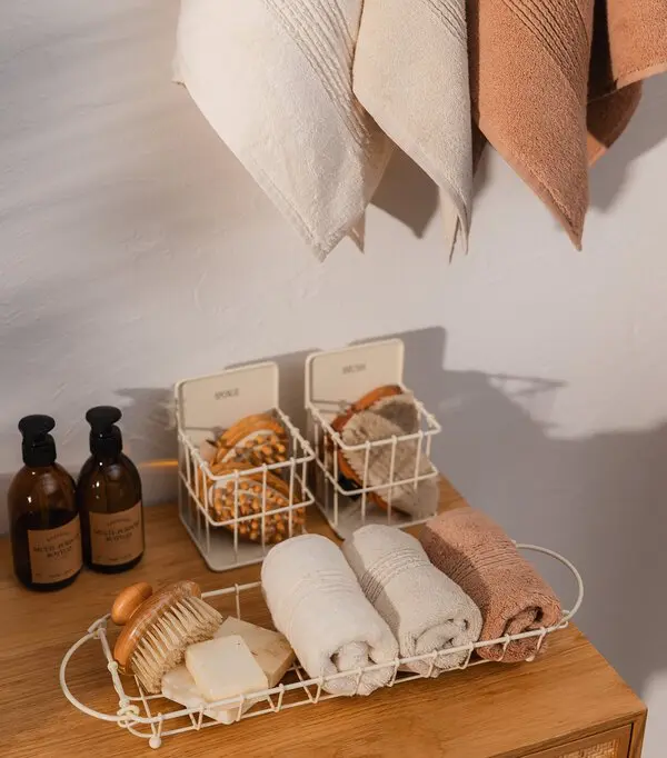 HAMAM Organic Cotton Galata Bath Towel - Pink