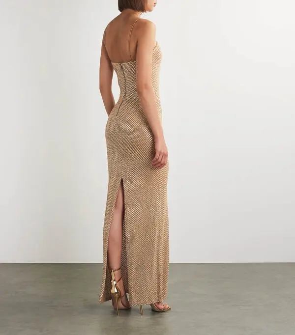 Alice + Olivia Fifi Embellished Maxi Dress