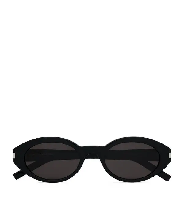 Saint Laurent Oval Sunglasses - Black