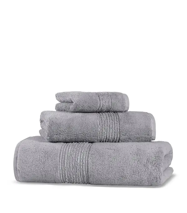 HAMAM Organic Cotton Galata Guest Towel - Grey