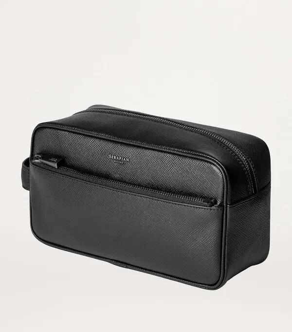 SERAPIAN Leather Evolution Travel Makeup Bag
