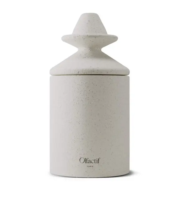 OLFACTIF Aries Waxed Wood Candle - White
