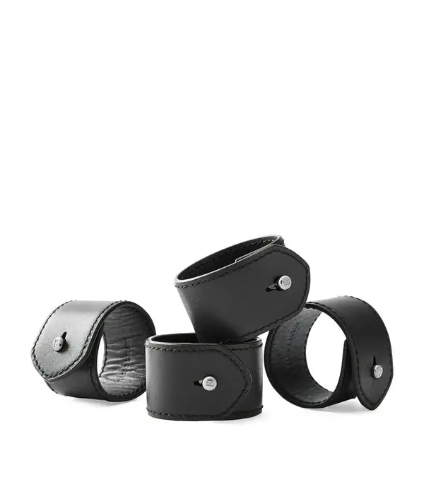 Ralph Lauren Wyatt Napkin Rings - Black