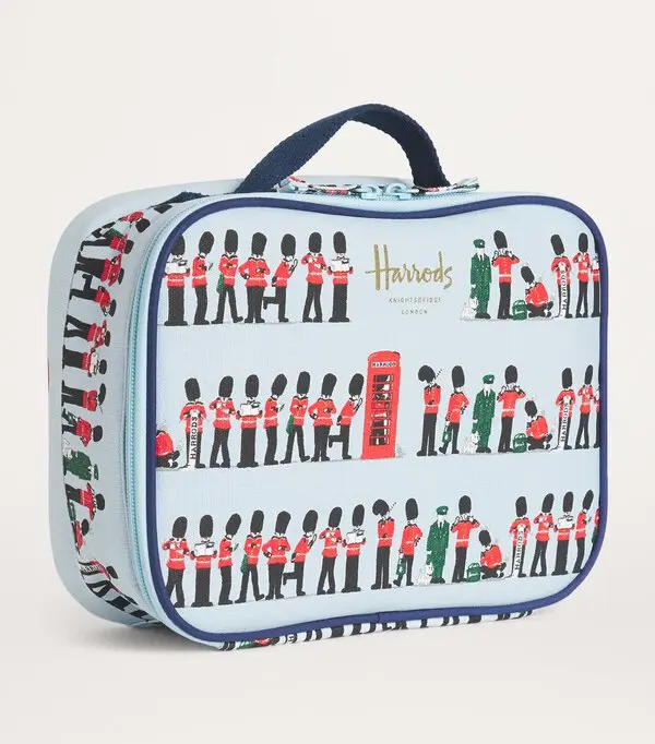 Harrods King's Guard Printed Lunch Bag - Navy