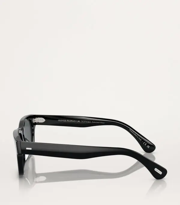 Oliver Spencer Full Rim Square Frame Sunglasses - Black