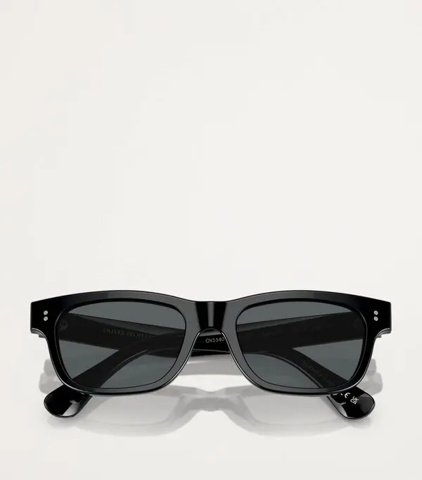 Oliver Spencer Full Rim Square Frame Sunglasses - Black